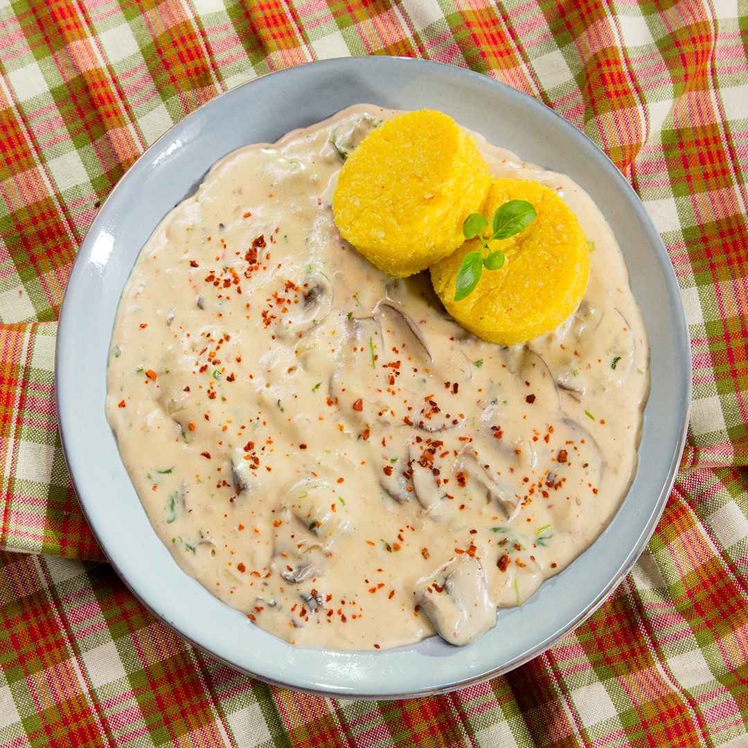 Mushroom White Sauce Stew | So Delicious