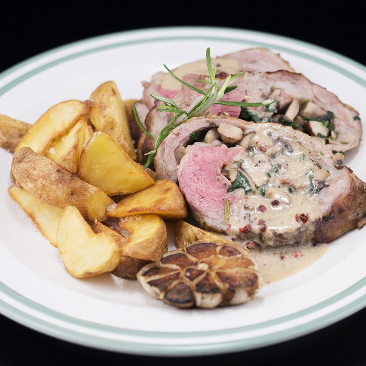 Lamb Roll Stuffed with Mushrooms and Spinach