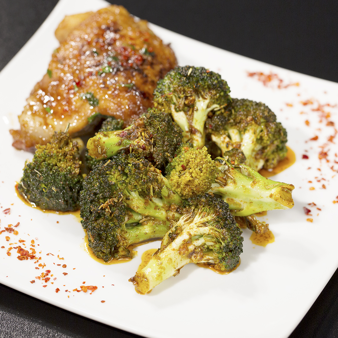 Spicy Roasted Broccoli