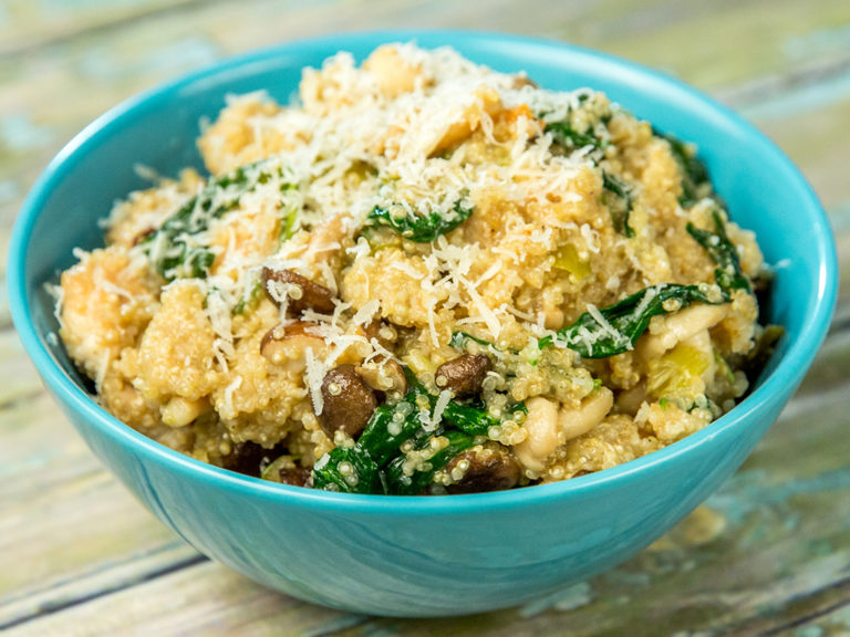 Chicken and Mushroom Quinoa Risotto