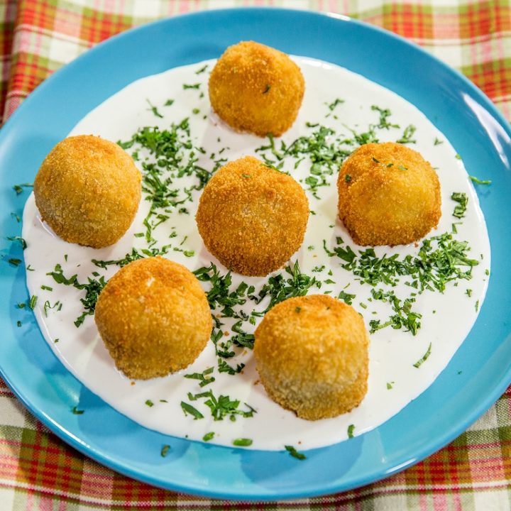 Spaghetti Balls with Heavy Cream Sauce