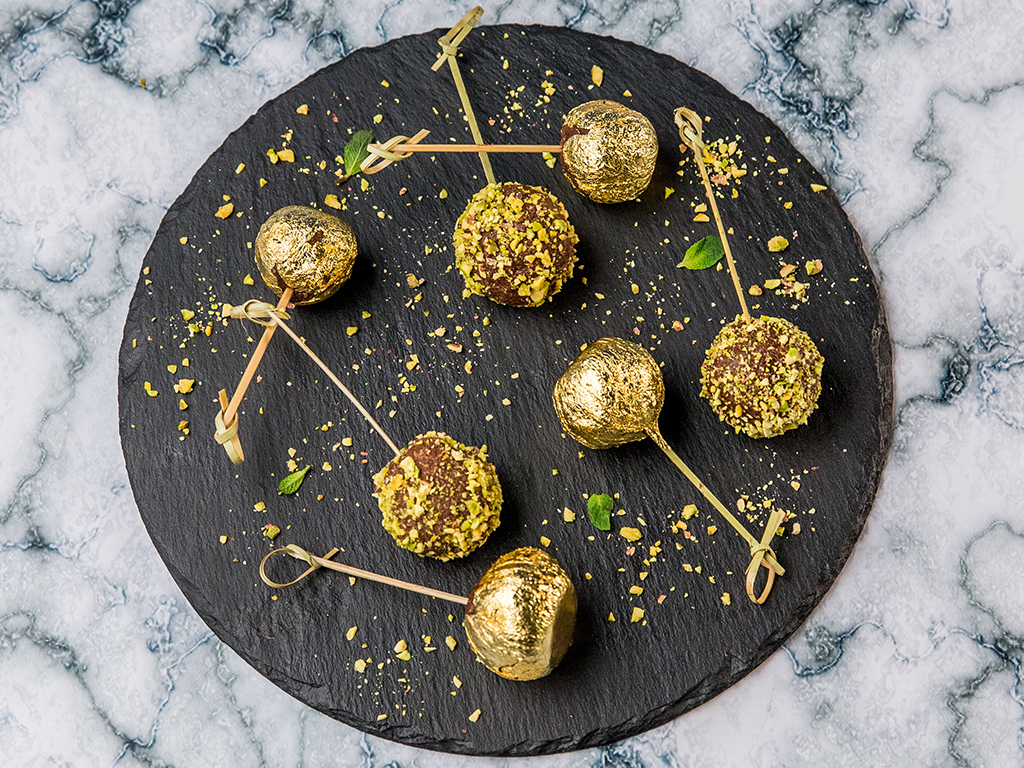 Gold Dipped Cherry Balls