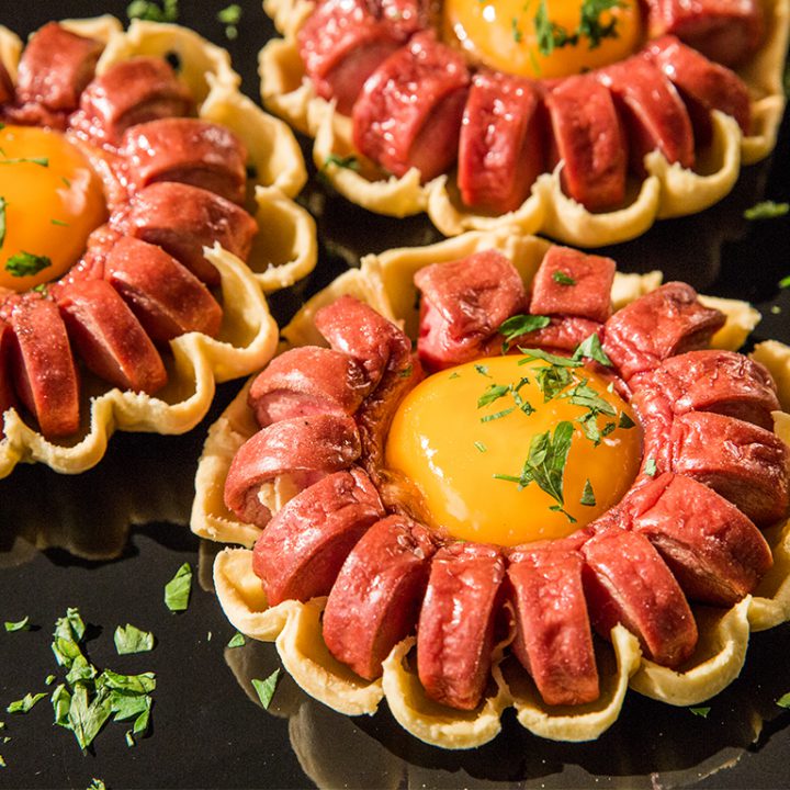 Puff Pastry Vienna Sausage Flowers