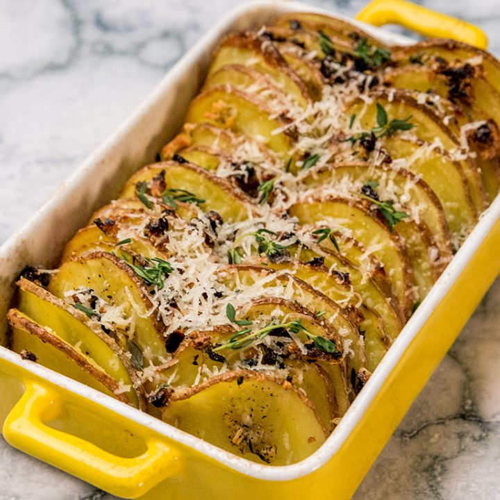 Garlic and Thyme Boulangere Potatoes